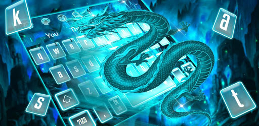 Blazing Neon Blue Dragon Keyboard Theme for PC - How to Install on ...