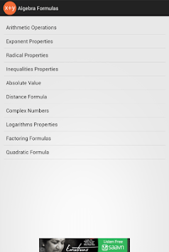 Algebra Formulas APK Download For Free