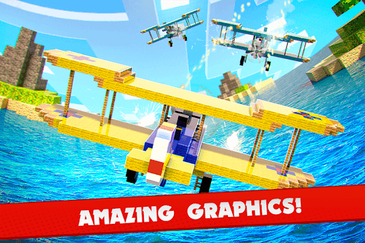 Airplane Cube Craft Block Wars APK Download For Free