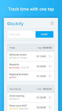 Clockify Time Tracker & Timesheet APK Download For Free