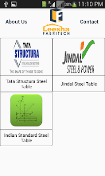 Indian Standard Steel Table APK Download For Free