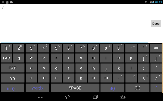 Programmers keyboard APK Download For Free