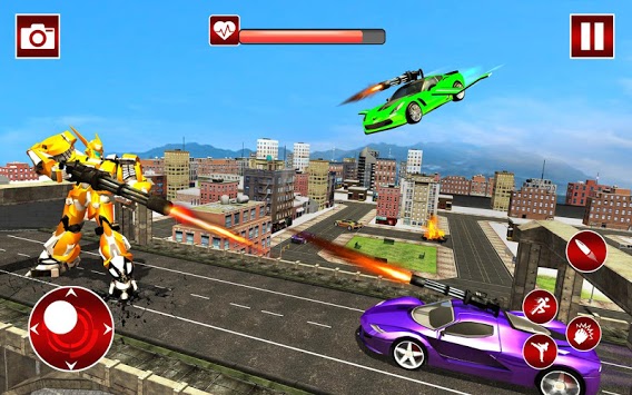Real Flying Car Transformation Robot Simulator APK Download For Free