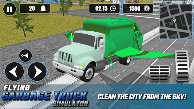 Flying Garbage Truck Simulator APK Download For Free