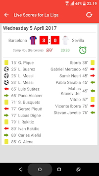 Live Scores for La Liga Santander 2018/2019 APK Download For Free