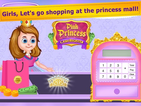 Pink Princess Cash Register - Cashier Girl Games APK Download For Free