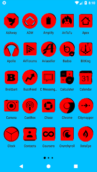 Red and Black Icon Pack v4.6 Free APK Download For Free