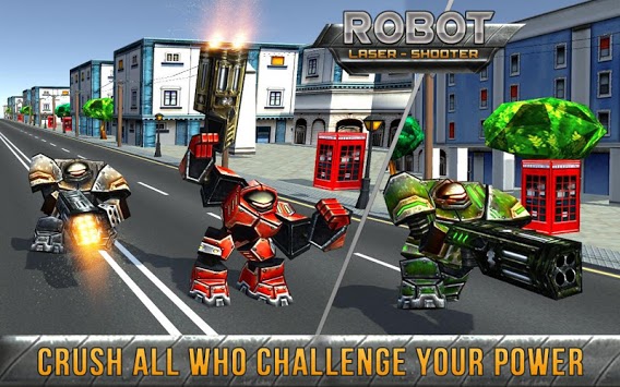 Robot laser shooter track race APK Download For Free