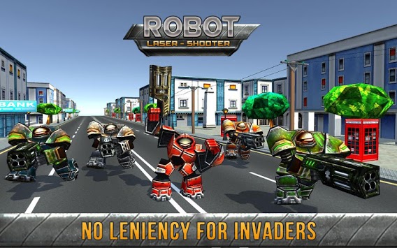 Robot laser shooter track race APK Download For Free