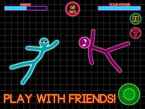 Stickman Fighting 2 Player Warriors Physics Games APK Download For Free