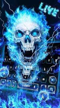 Live Flaming Skull keyboard APK Download For Free
