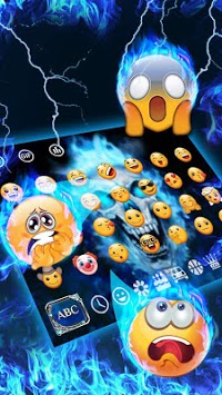 Live Flaming Skull keyboard APK Download For Free