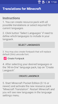 Translations for Minecraft APK Download For Free