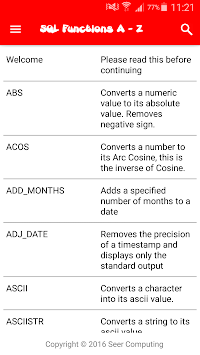 SQL Functions Reference (free) APK Download For Free