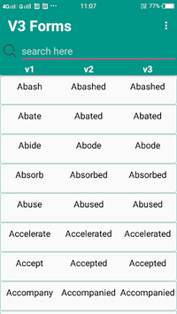 V3 Forms - English Verb forms APK Download For Free