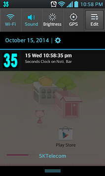 Seconds Clock on Status Bar APK Download For Free